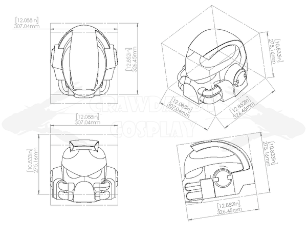 Space Marine Mark VII "Aquila" Helmet Pattern